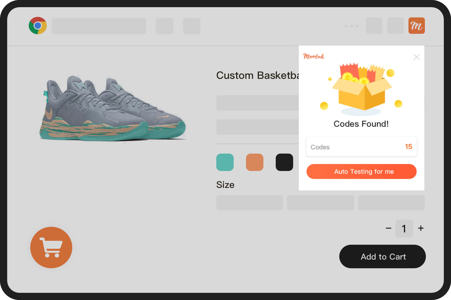 Moolah - Automatically apply the best coupon code to your cart!